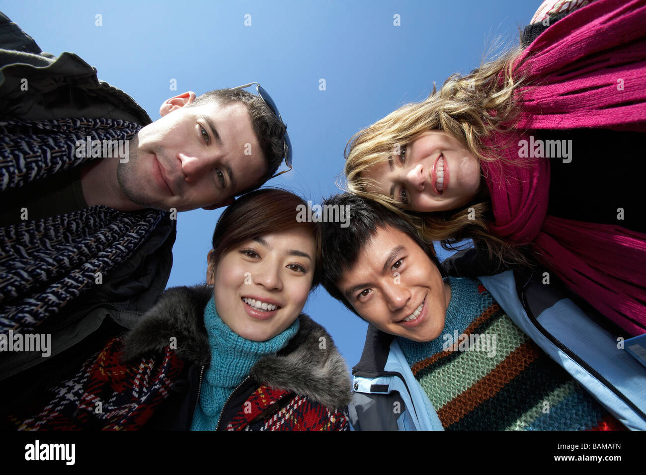 Young People Smiling At Camera Stock Photo - Alamy