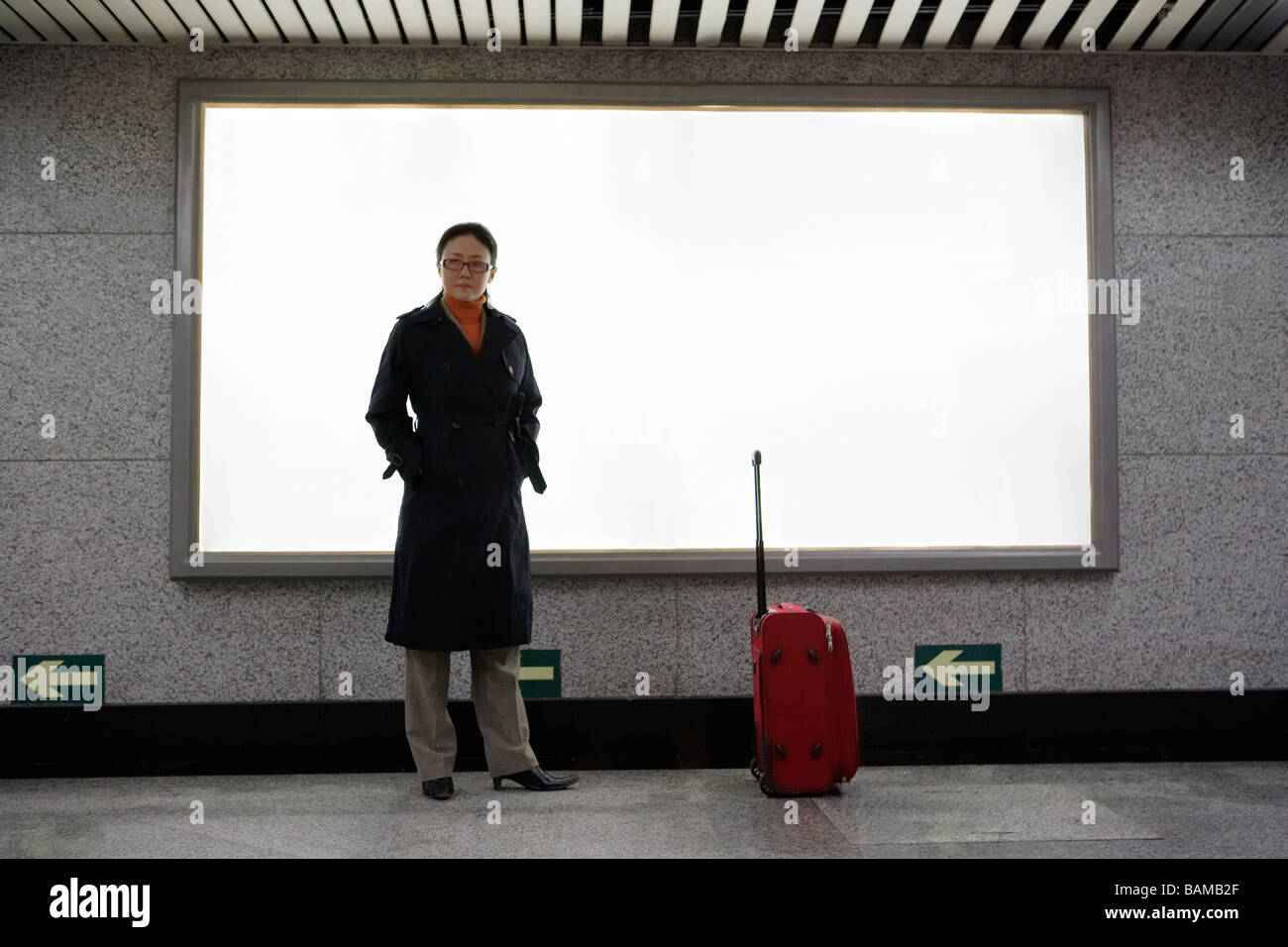 Mature woman in subway hi-res stock photography and images - Alamy