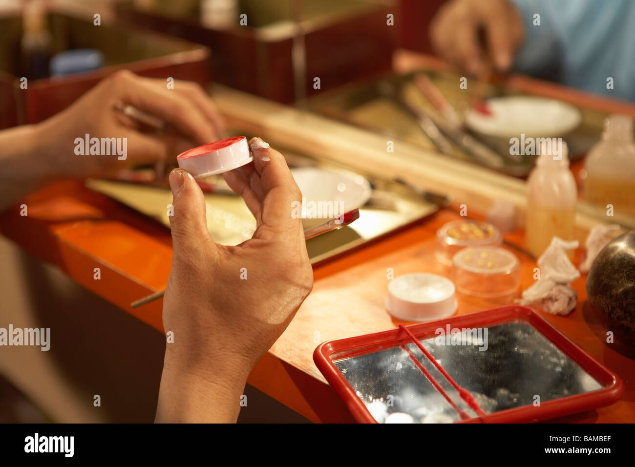 Face Painting Tools Stock Photo - Alamy