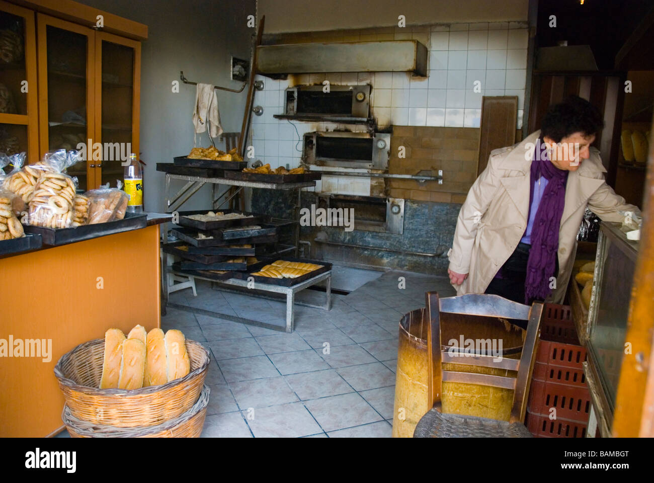 Greece crete bakery bread hi-res stock photography and images - Alamy