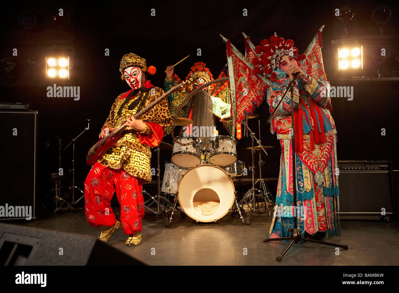 Band In Ceremonial Costume Playing Musical Instruments Stock Photo - Alamy