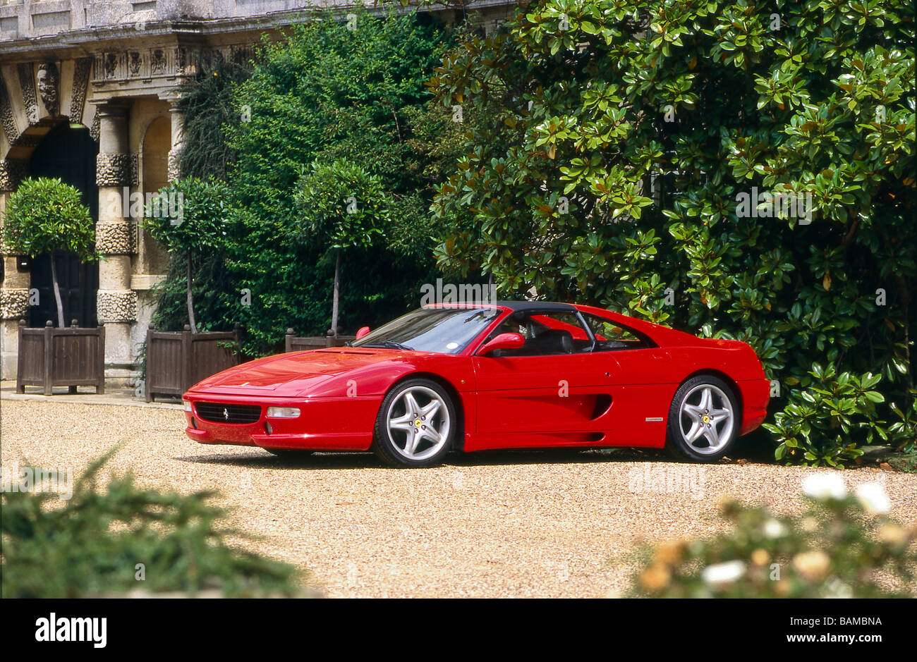 Red Ferrari gts sports car Stock Photo - Alamy