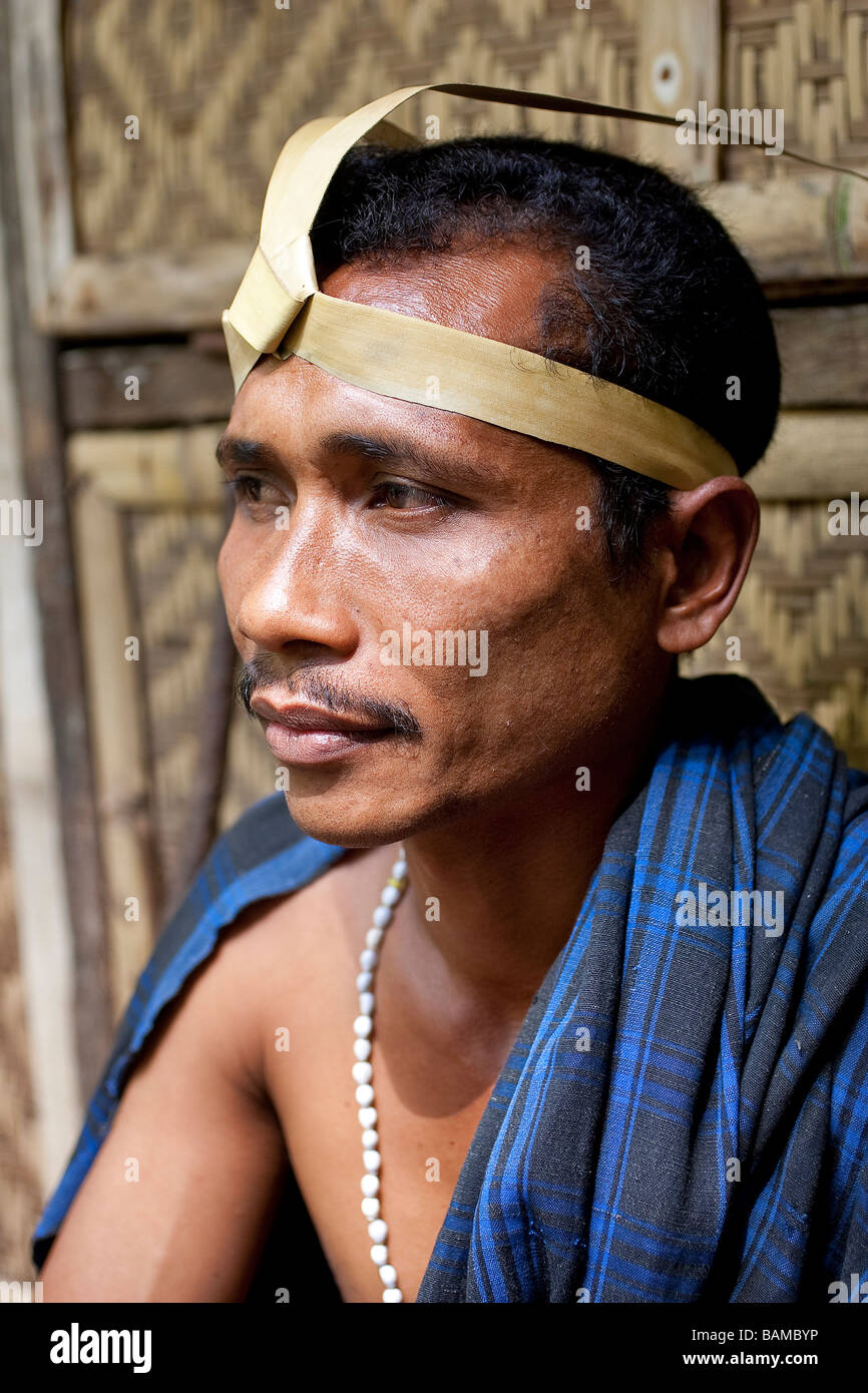 Indonesia, Sunda Islands, Flores, portrait of a local man Stock Photo ...