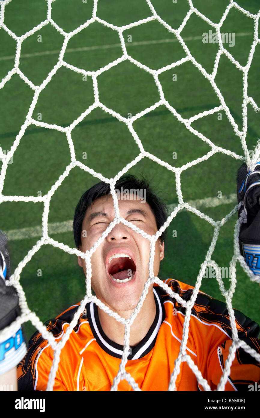 Frustrated Soccer Player Loses Game Stock Photo - Alamy