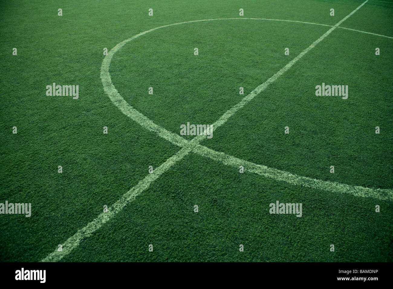 Landscape Of Soccer Field Stock Photo - Alamy
