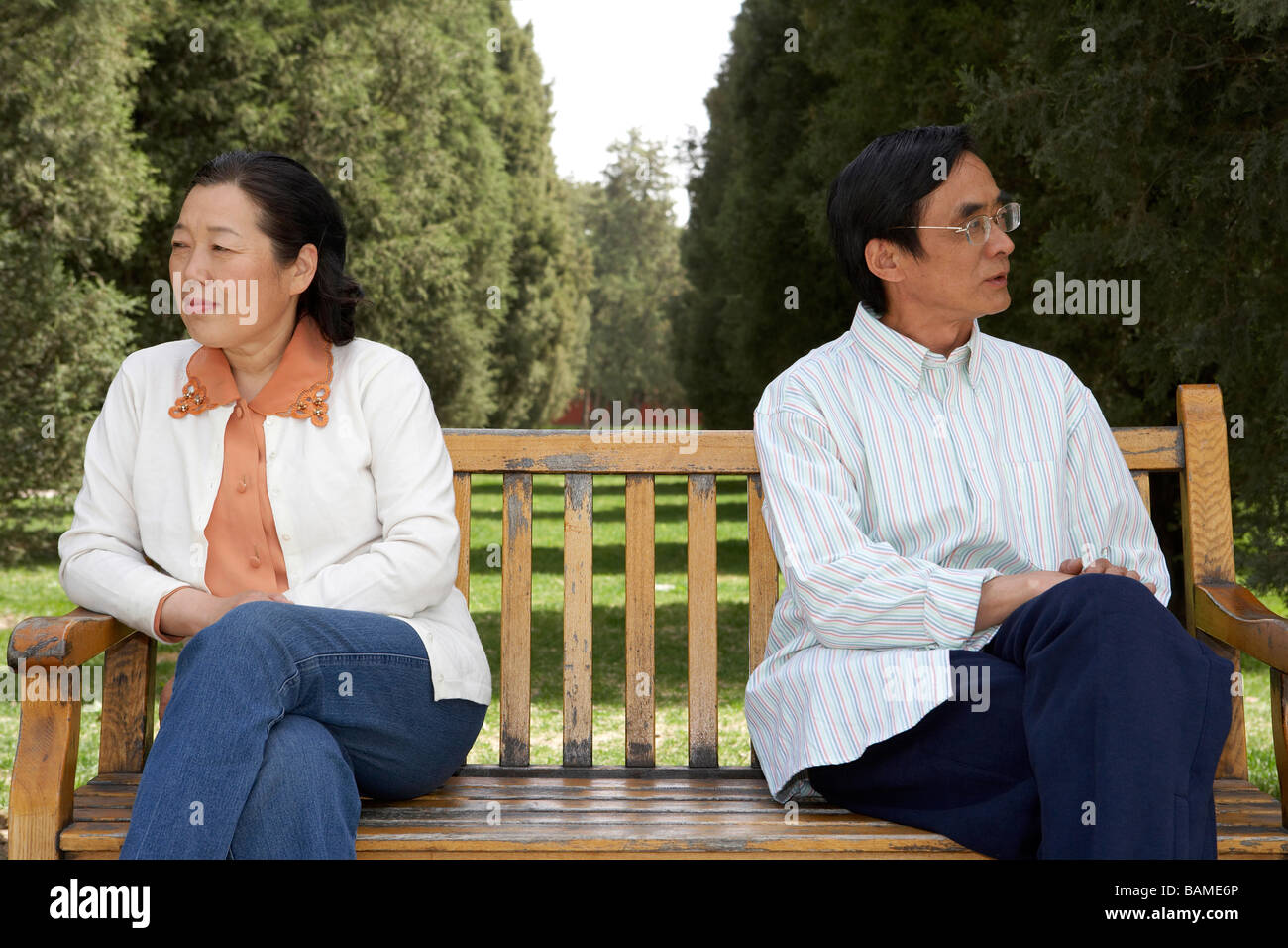 Staring senior contemplating hi-res stock photography and images - Alamy