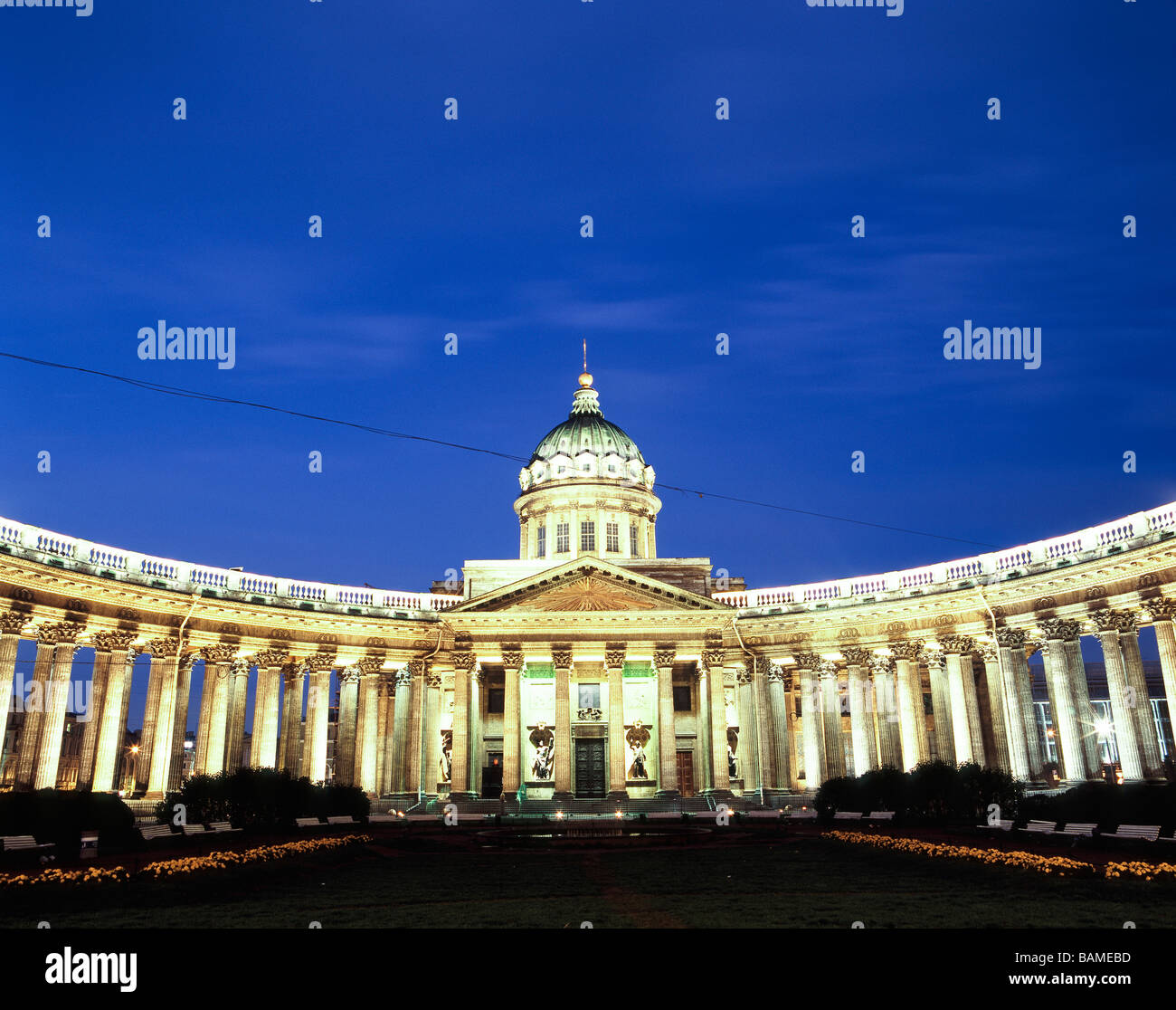 Kazan Cathedral, St Petersburg, Russia, Andrei Voronikhin, Kazan cathedral frontal view during ...