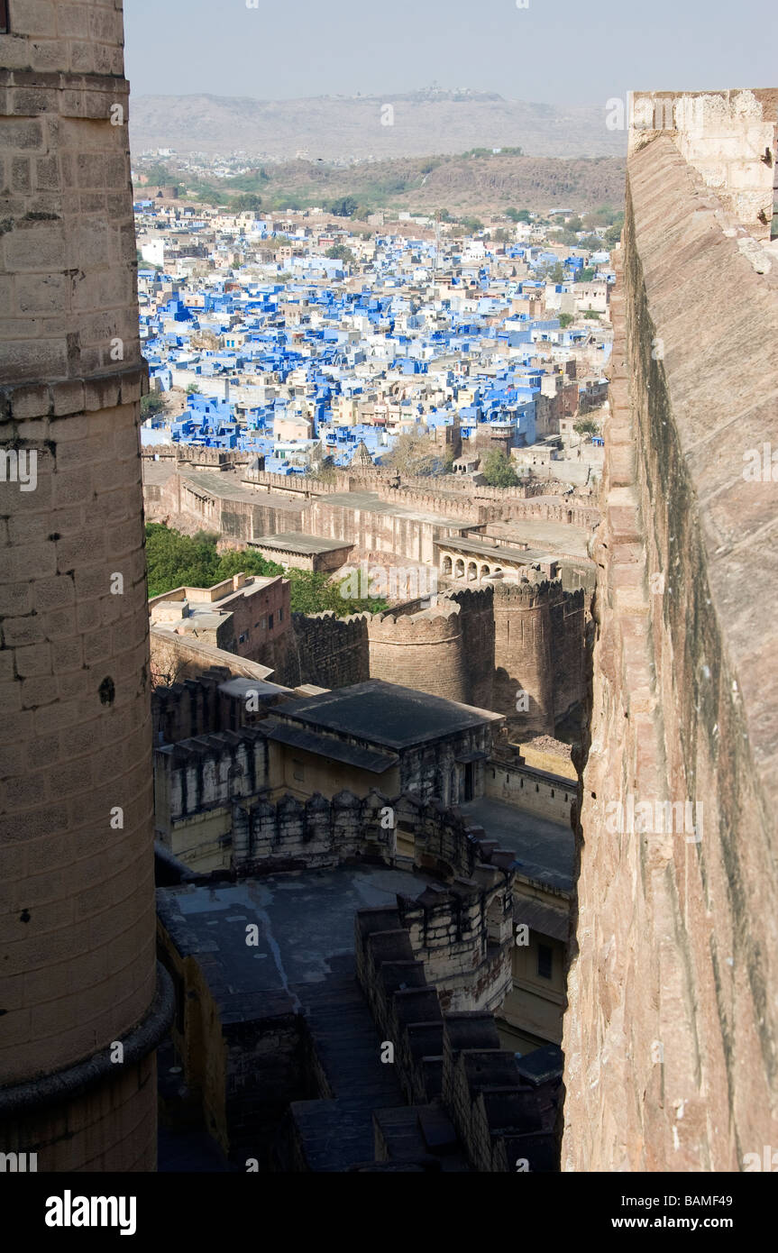 Jodhpur Blue painted houses Rajasthan Stock Photo - Alamy