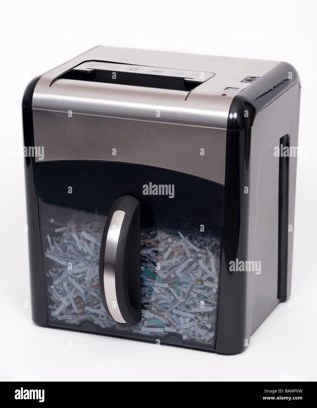 A paper shredder isolated on a white background Stock Photo - Alamy