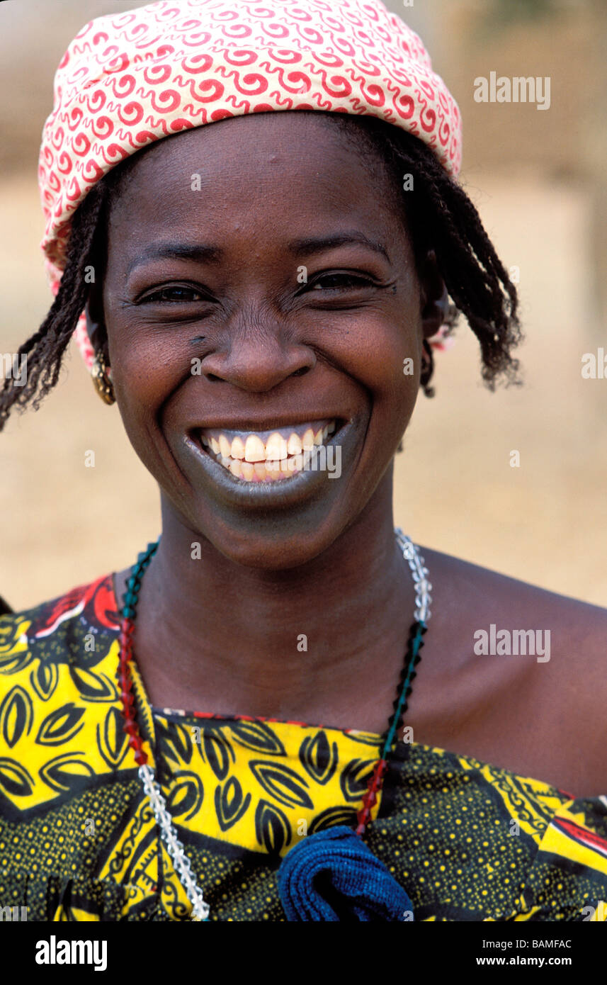 Mali, Mopti Region, Sofara, portrait of a peulh woman Stock Photo - Alamy