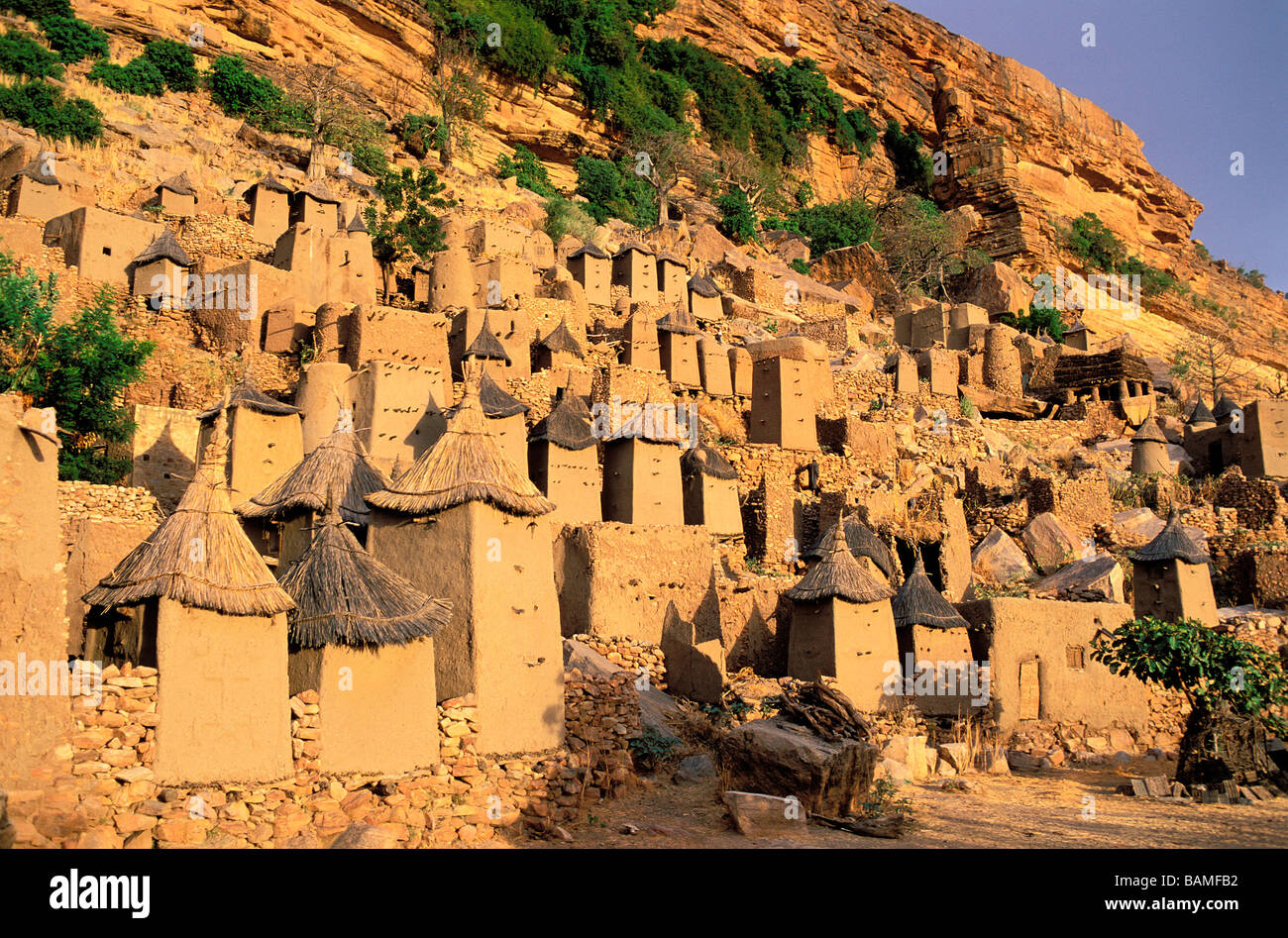 Mali, Dogon Country, near Sangha, village of Banani Stock Photo - Alamy
