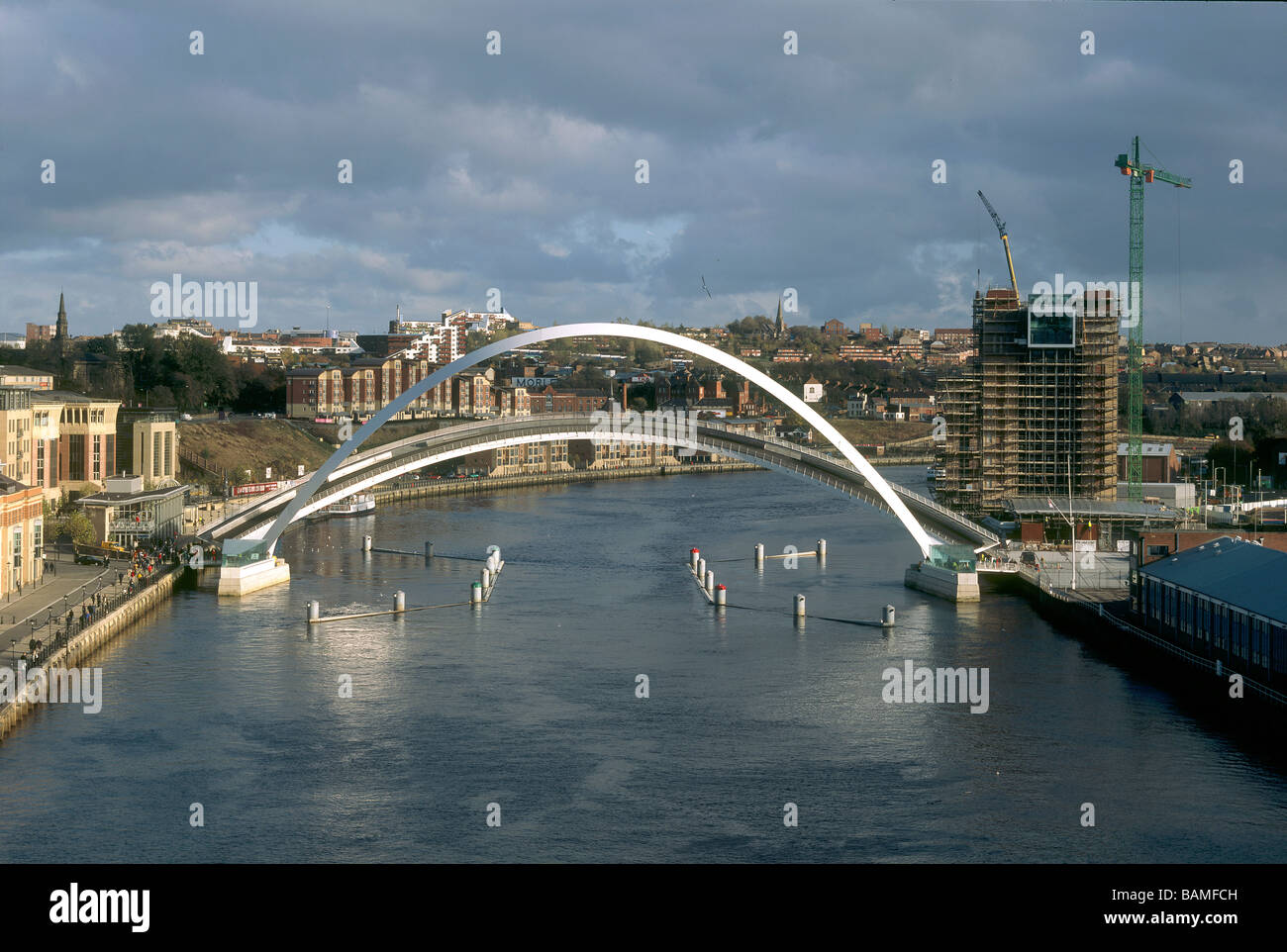 Gateshead Millennium Bridge, Newcastle Upon Tyne, United Kingdom ...