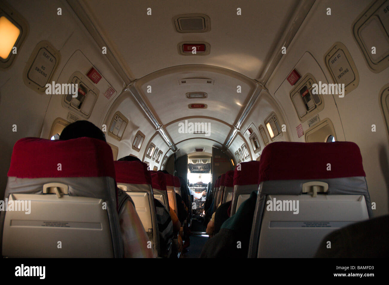 inside a small aircraft Stock Photo - Alamy