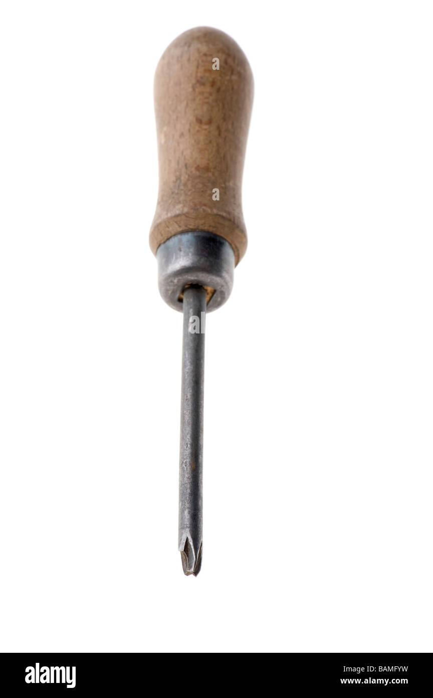 object on white tool screwdriver close up Stock Photo - Alamy
