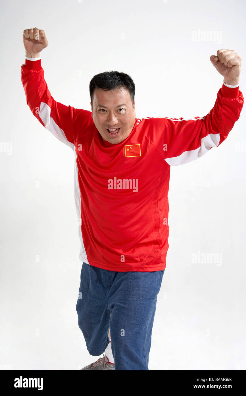 Portrait Of Sport Fan Stock Photo - Alamy