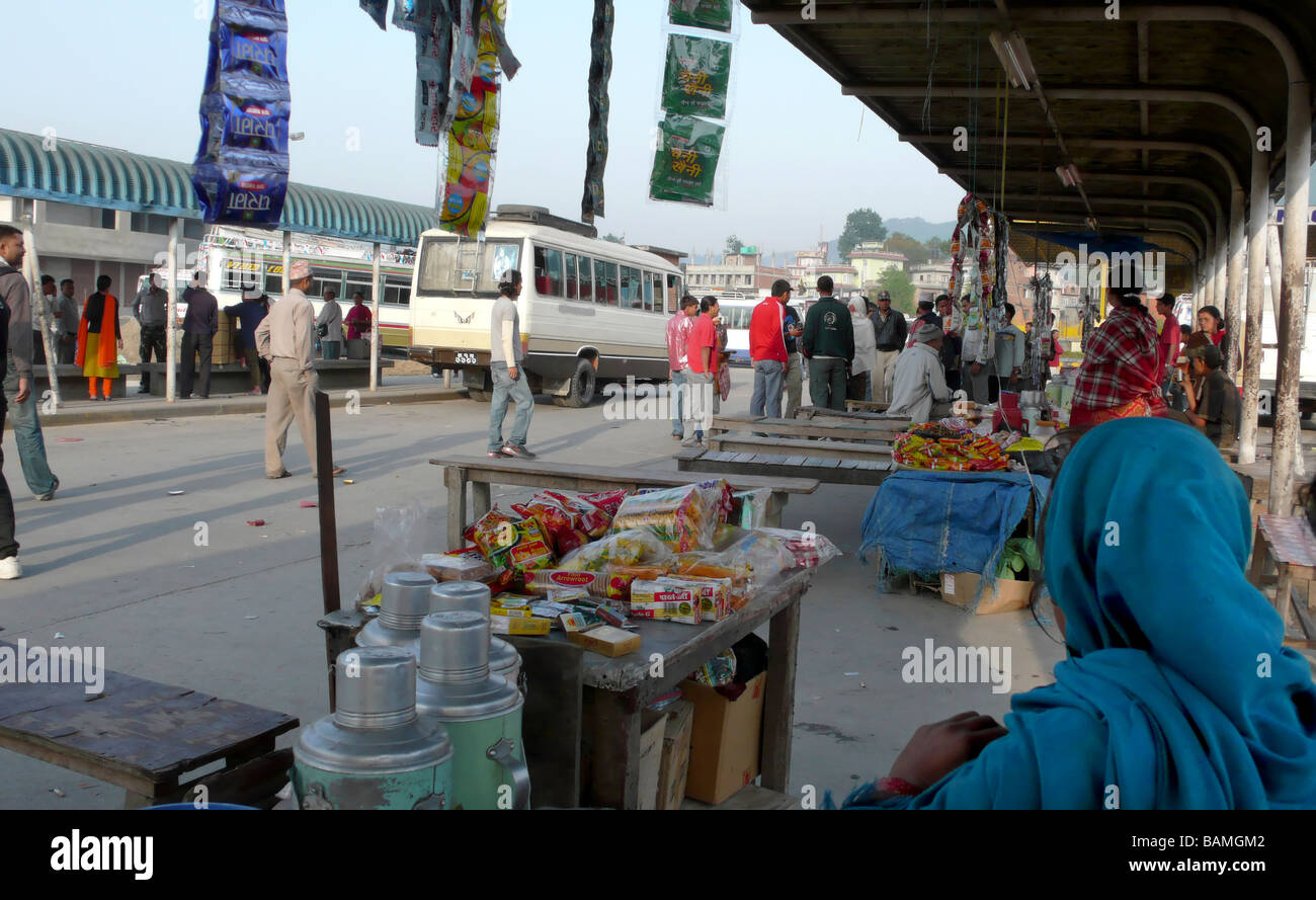 Kathmandu bus station, Nepal Stock Photo - Alamy