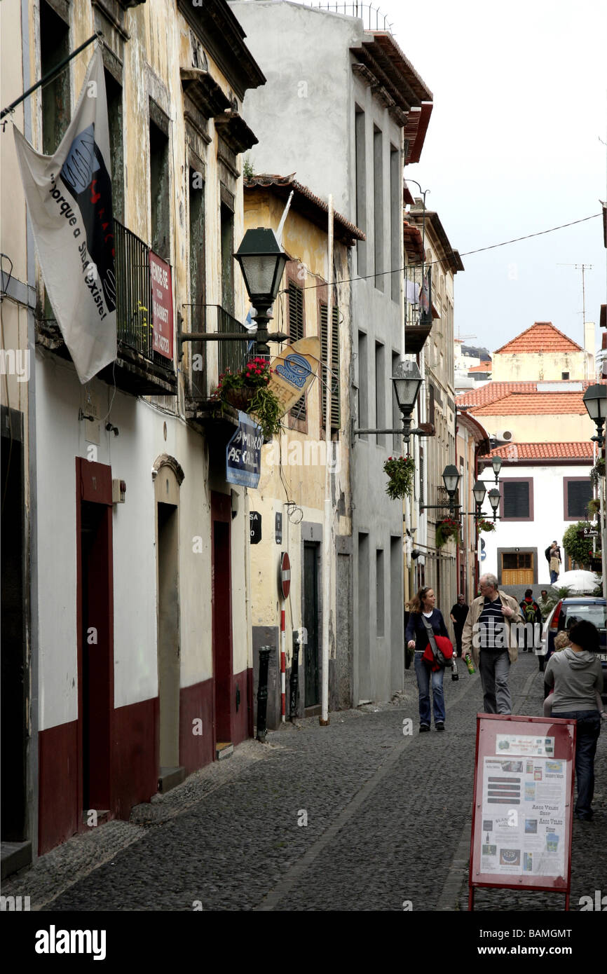 The Old Town Funchal Zona Velha Stock Photo - Alamy