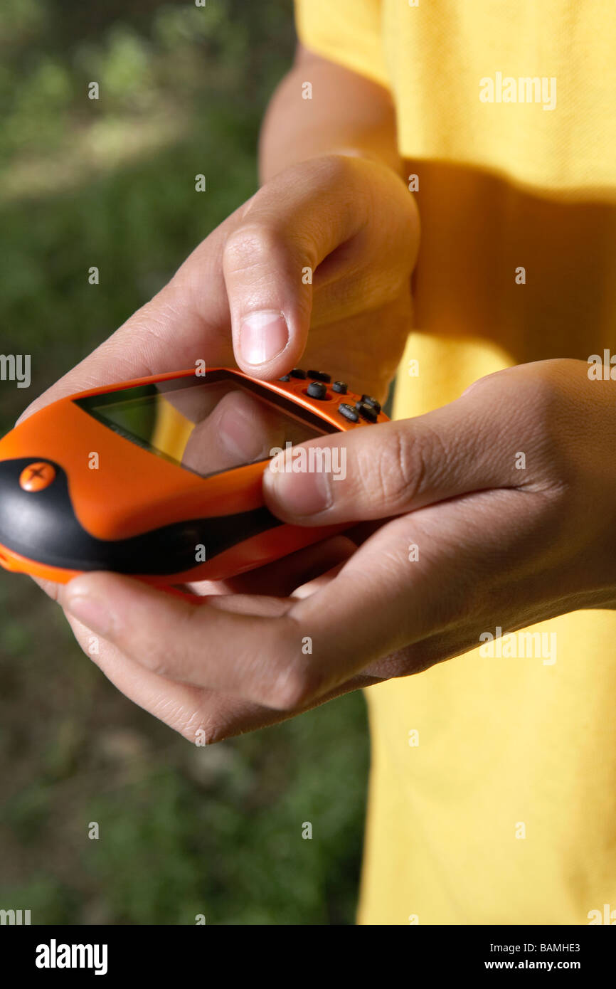 Hand held gps hi-res stock photography and images - Alamy