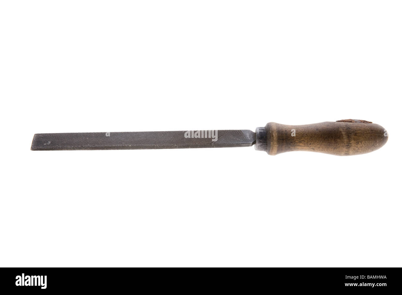 object on white tool file close up Stock Photo - Alamy