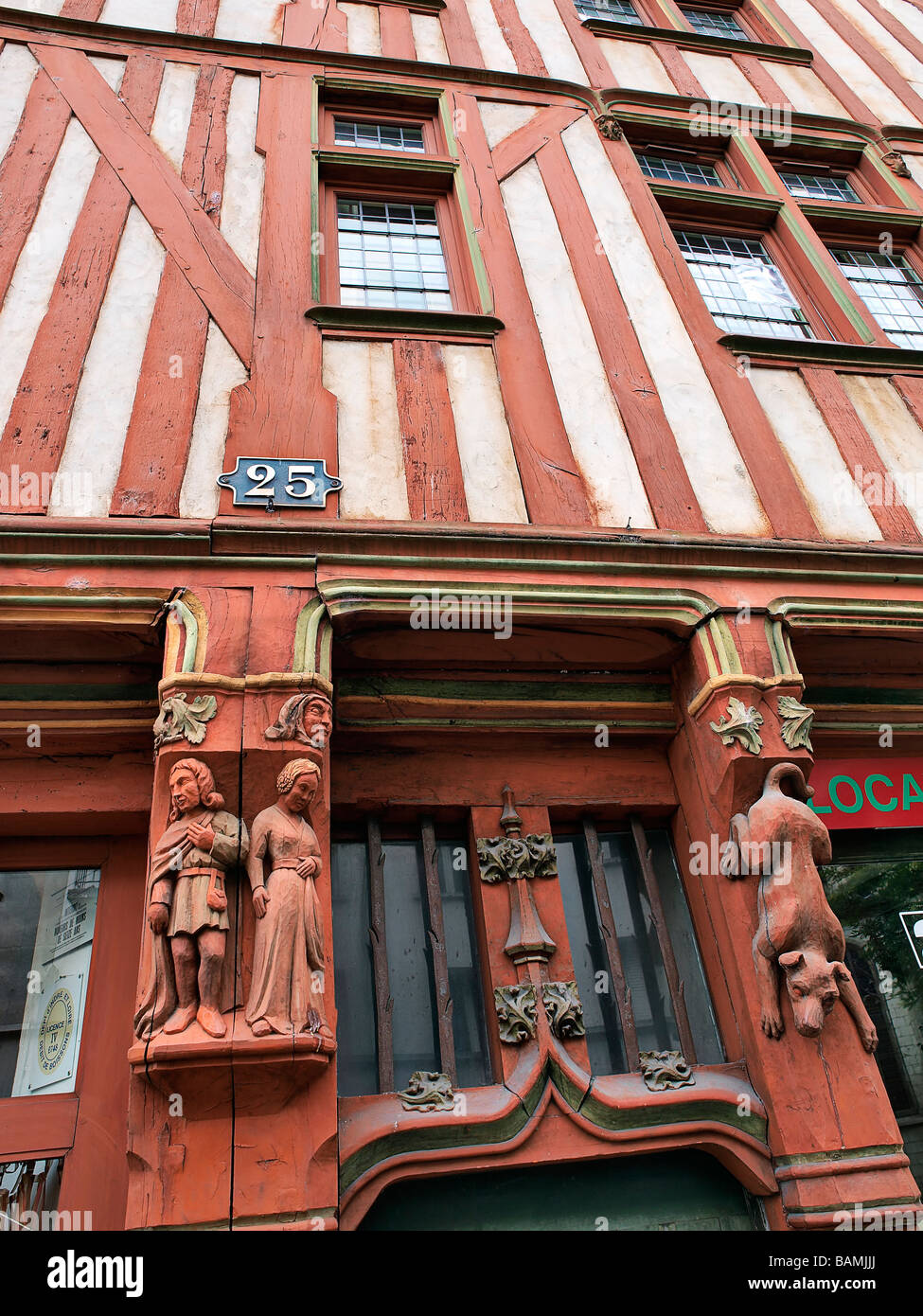 Typical frontage at Tours, France Stock Photo - Alamy