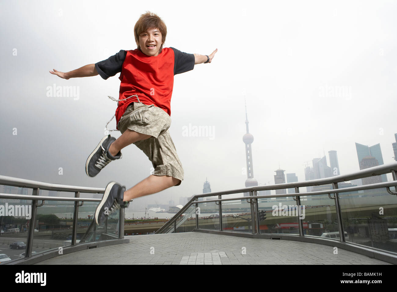 Teenage Boy In Shanghai Stock Photo - Alamy