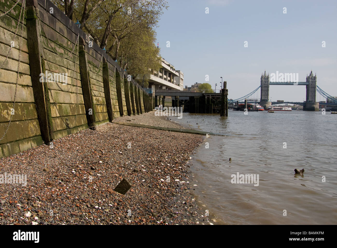 tower bridge riverbed moorings thames path north bank river thames ...