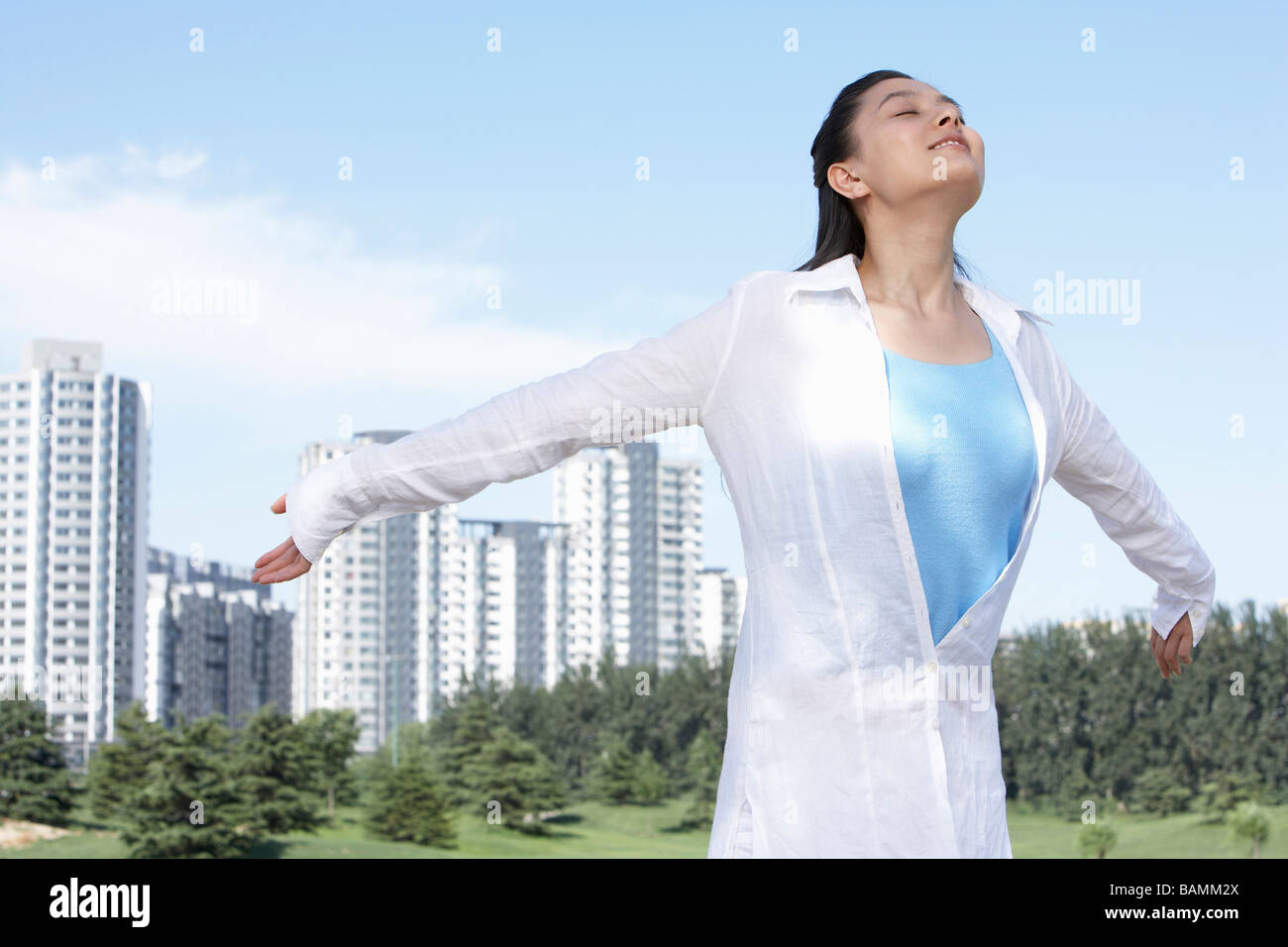 Womans arms outstretched hi-res stock photography and images - Alamy