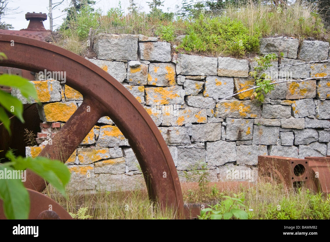 Flywheel for a Steam Powered Granite Cutting Machine Stock Photo - Alamy