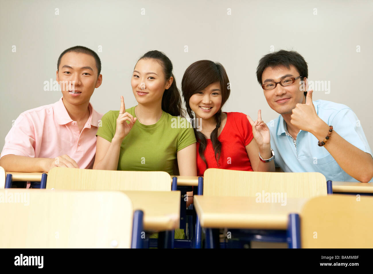 Students In A Classroom Stock Photo - Alamy