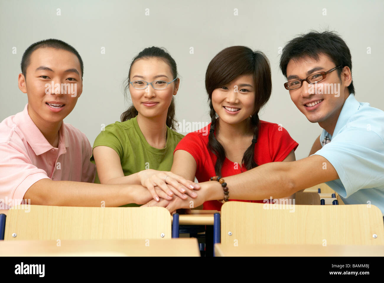 Students In A Classroom Stock Photo - Alamy