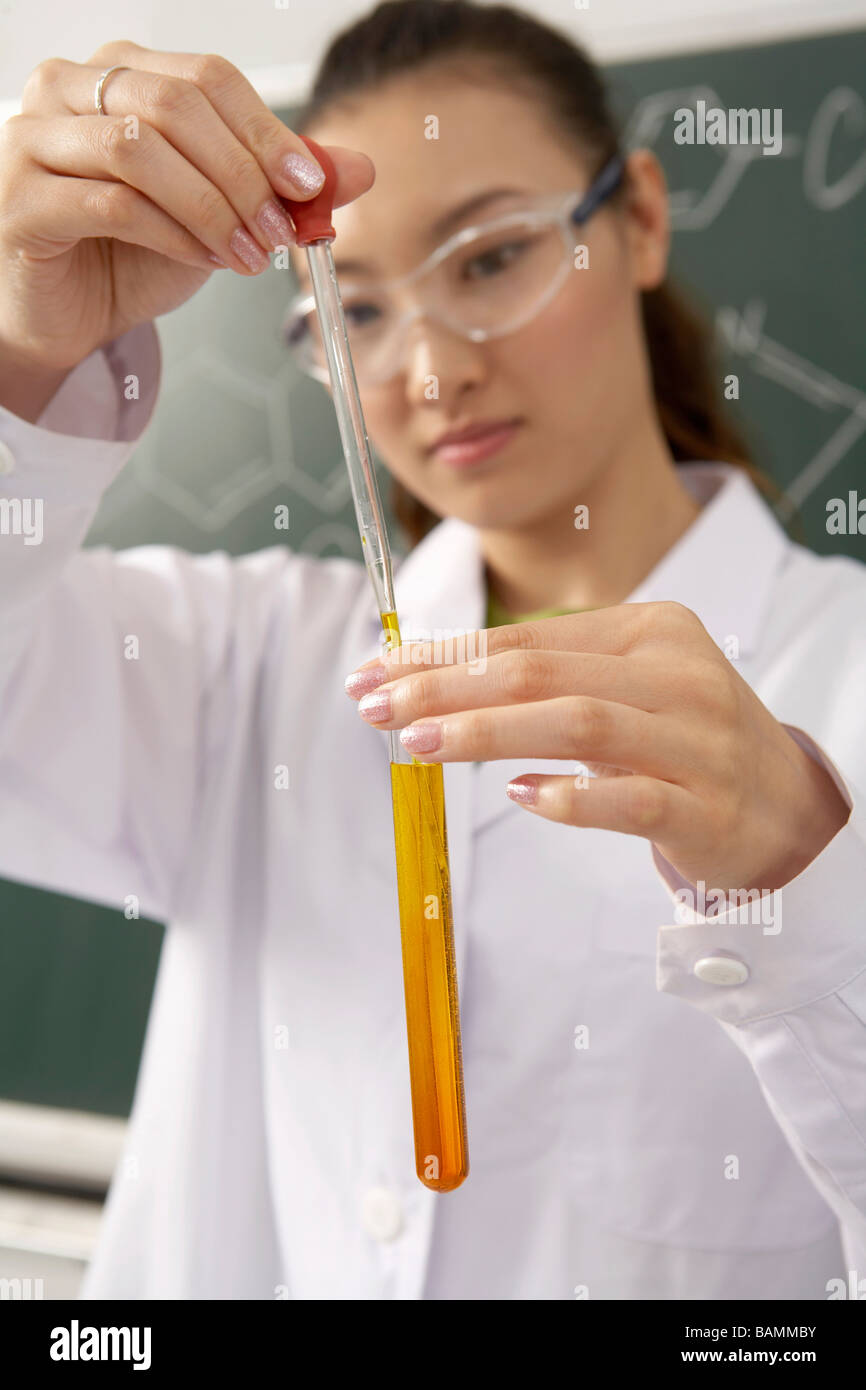 Scientist Holding Test Tube Stock Photo - Alamy