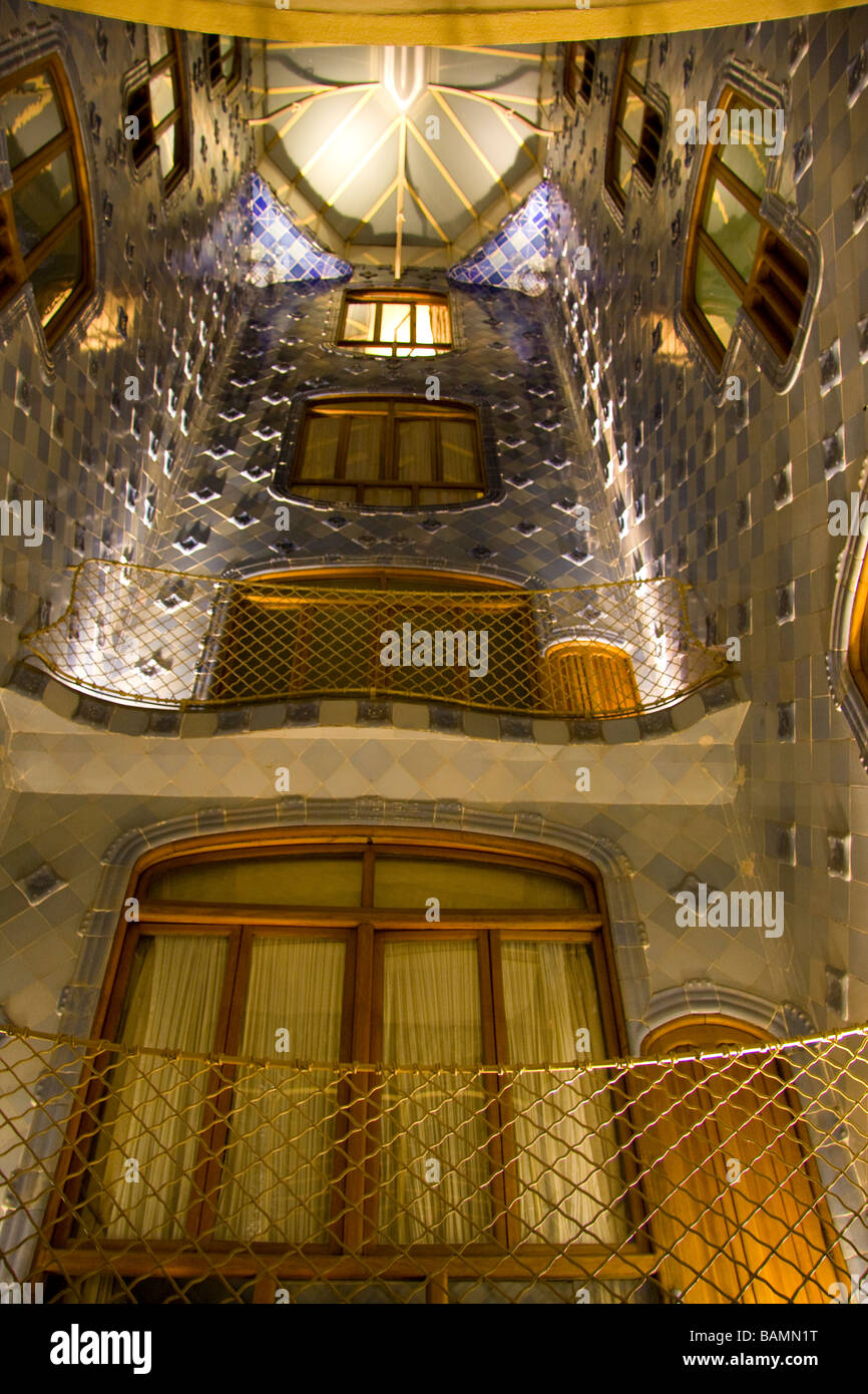Gaudi inside Casa Batilo Barcelona Stock Photo - Alamy