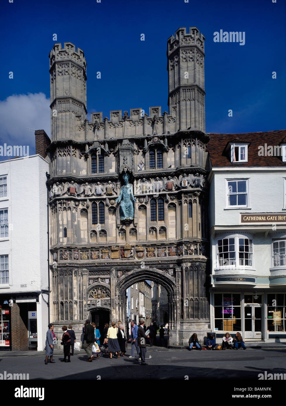 Canterbury Cathedral Christ Church Gate Stock Photo - Alamy