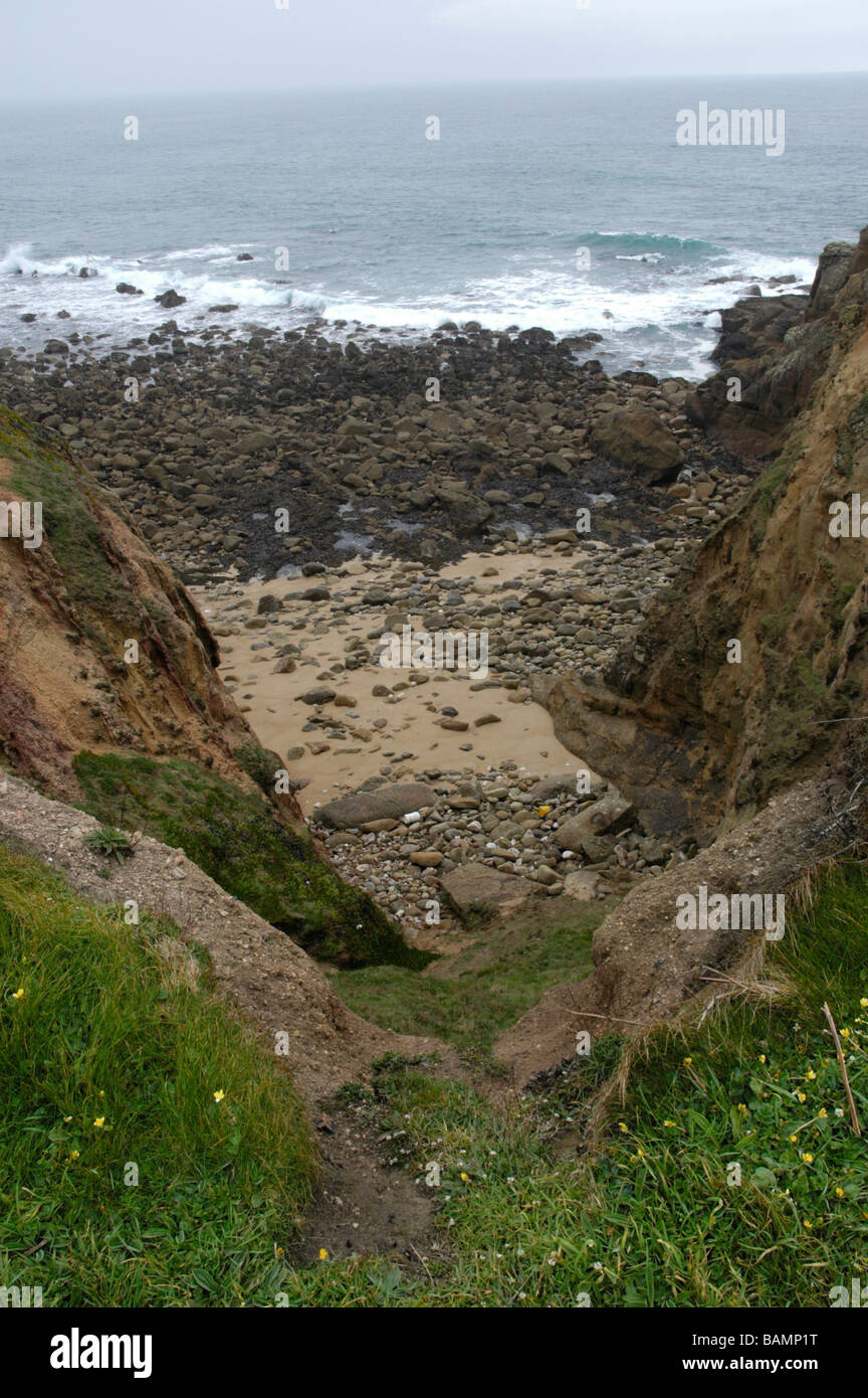 cliff of cornwall Stock Photo - Alamy