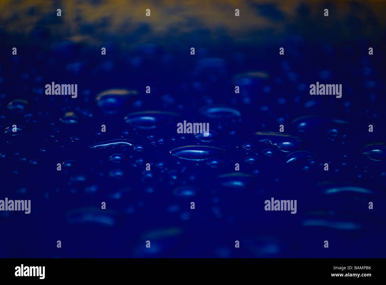 Blue abstract raindrops Stock Photo - Alamy