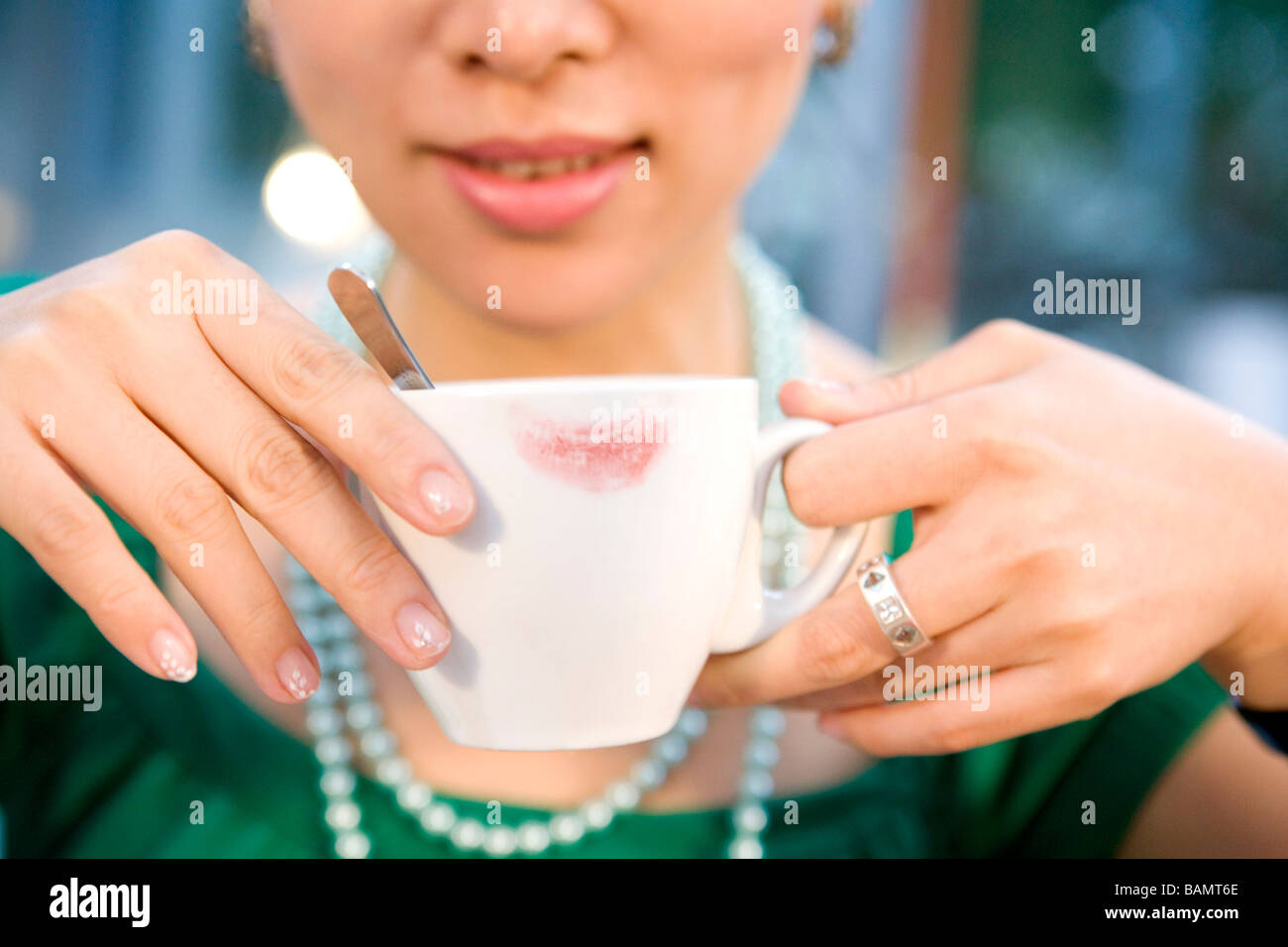 Coffee cup with lipstick mark hi-res stock photography and images - Alamy