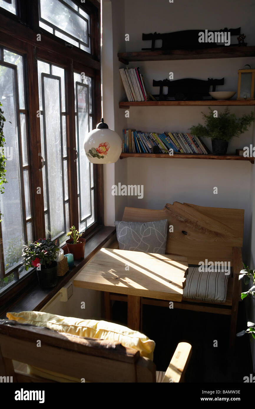 Furniture and room with tables and seats in indoor chairs hi-res stock ...