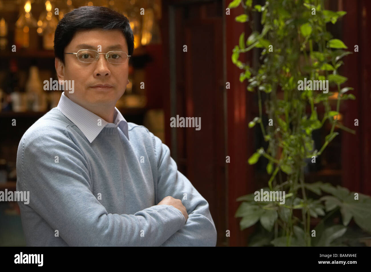 Portrait Of Man Standing Outside Stock Photo - Alamy