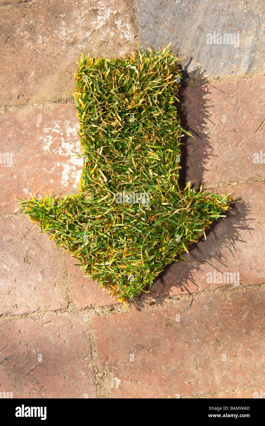 Go green made from grass hi-res stock photography and images - Alamy