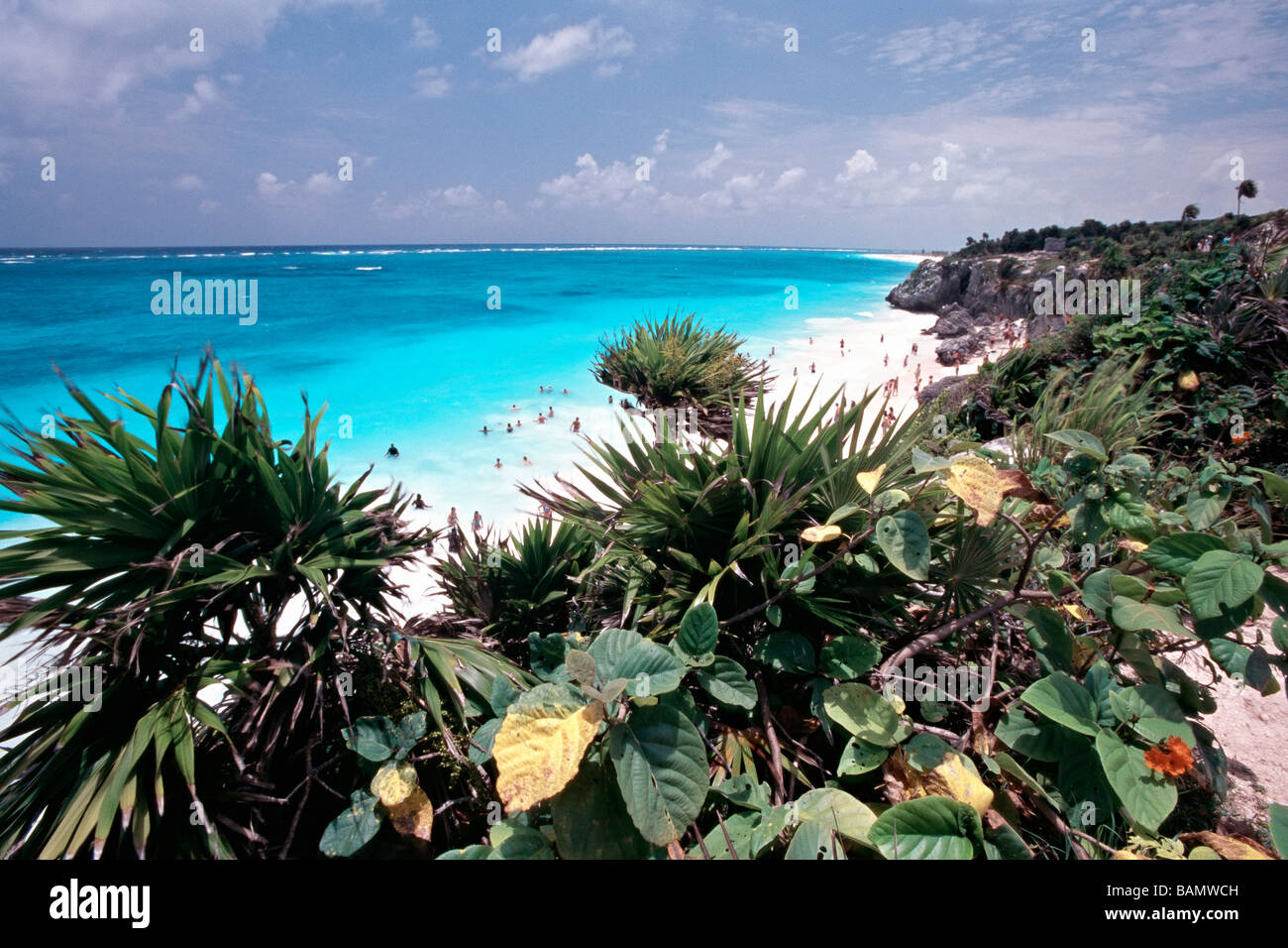Tulum beach view hi-res stock photography and images - Alamy