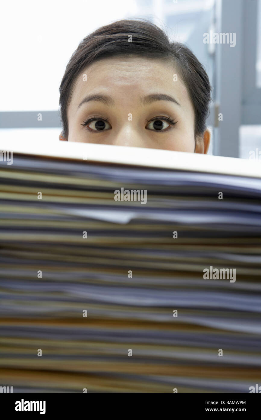 20s and desk and pile of work hi-res stock photography and images - Alamy