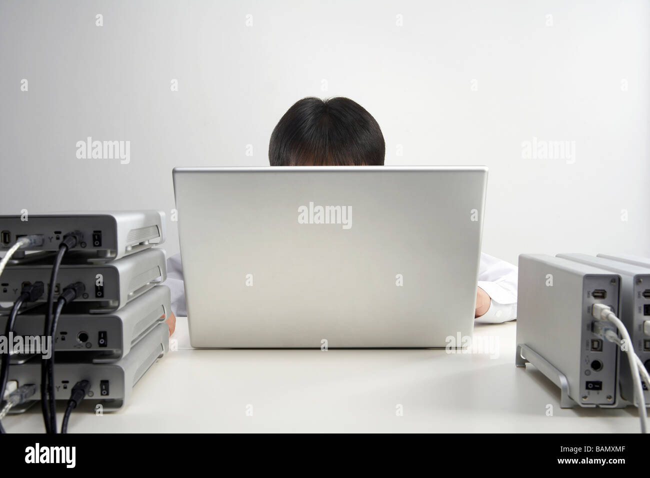 A busy office worker Stock Photo - Alamy