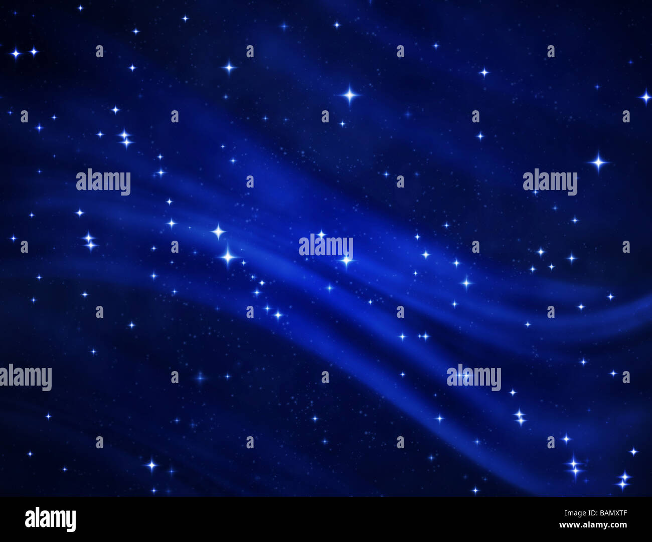 a nice blue star field of bright and shining stars Stock Photo - Alamy