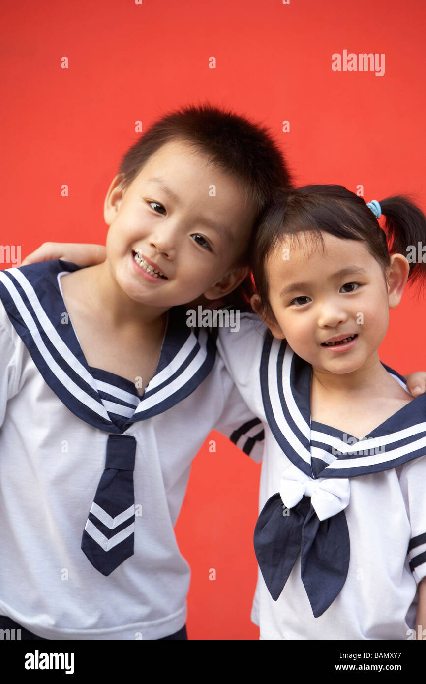 Children in their school uniforms Stock Photo - Alamy