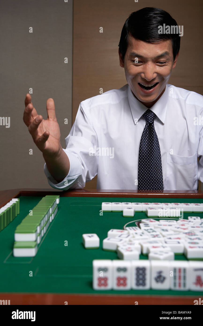 Happy mahjong china hi-res stock photography and images - Alamy