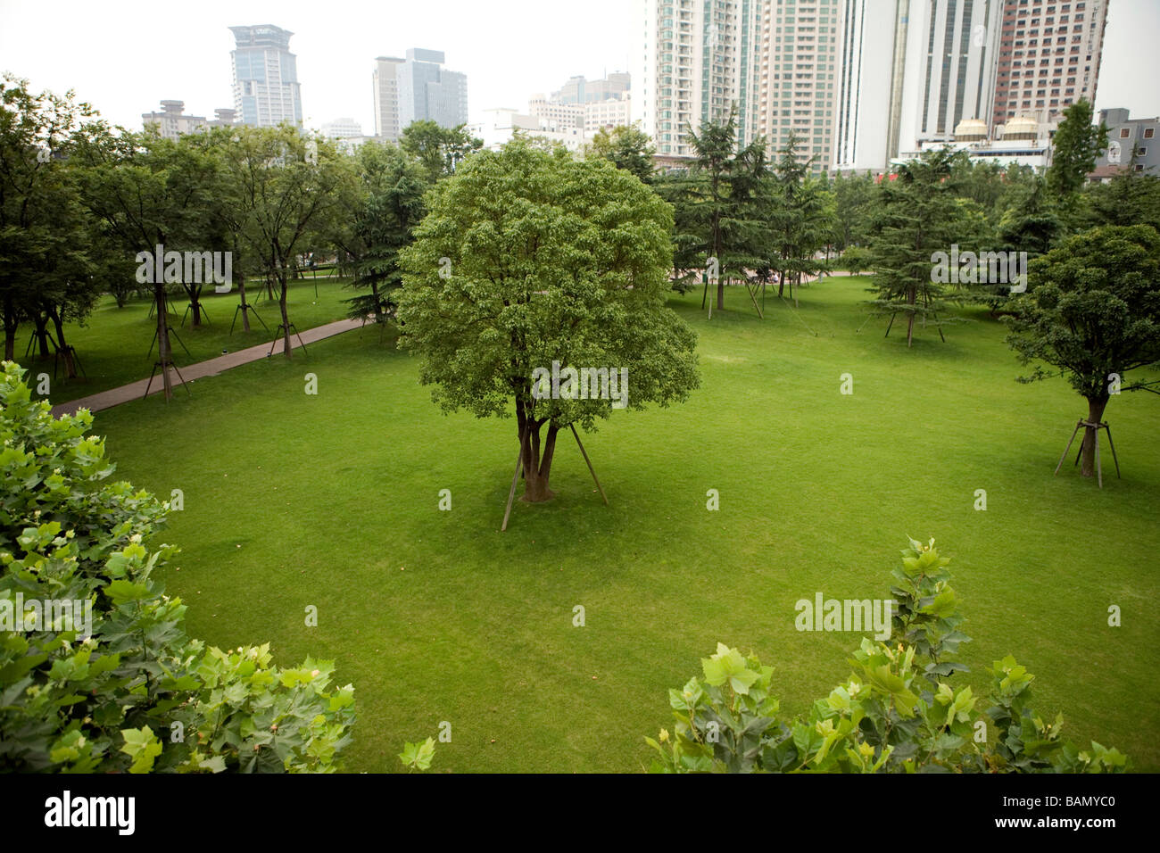 Urban green space, Shanghai Stock Photo - Alamy