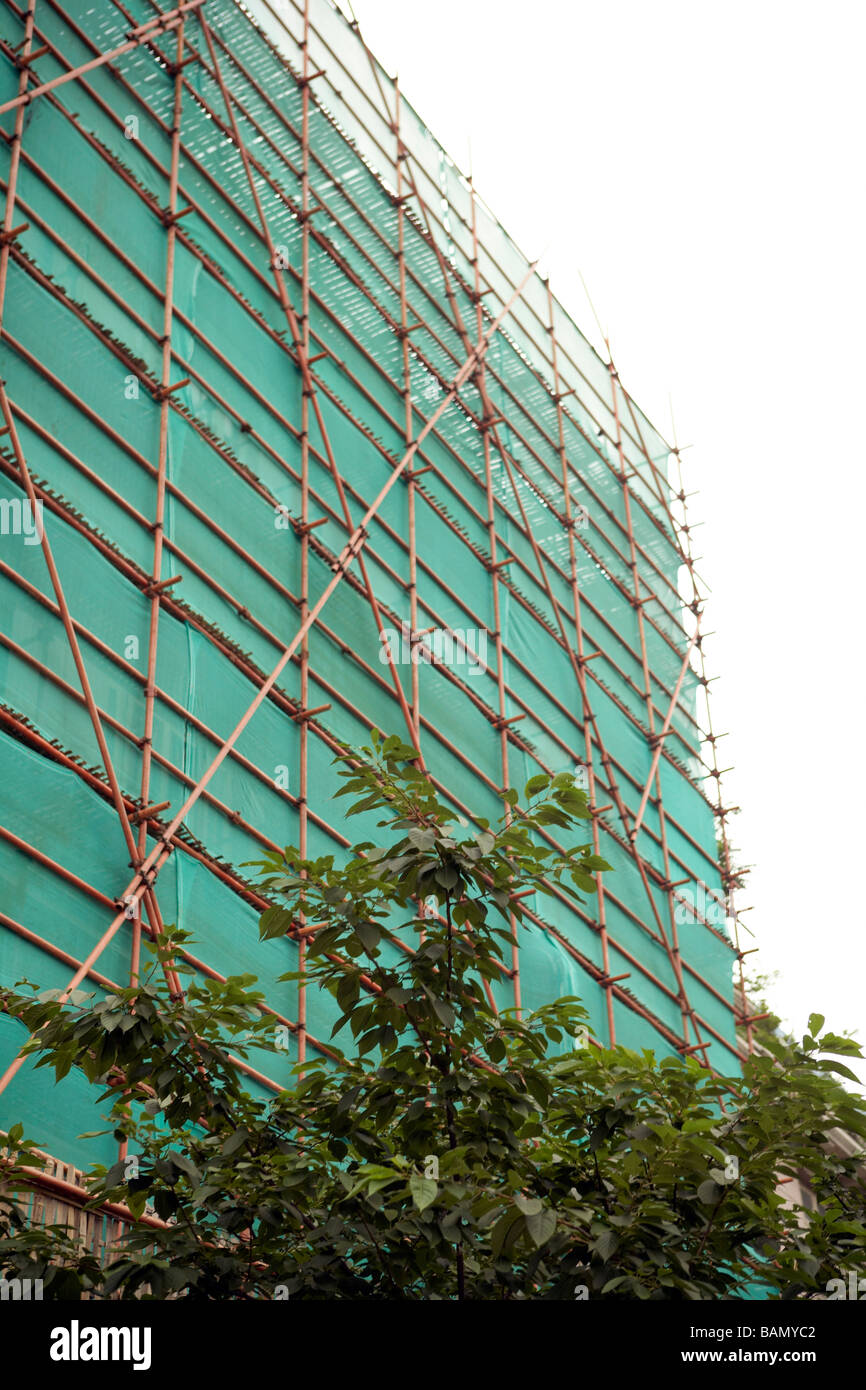 Construction scene backdrop, Shanghai Stock Photo - Alamy