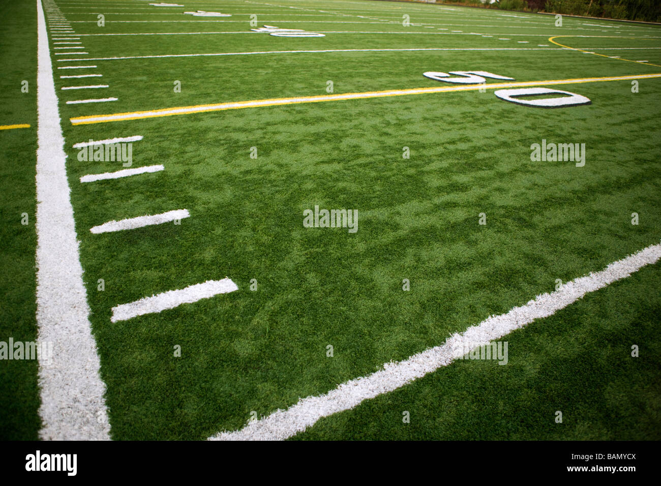 A slanted playing field - football concepts Stock Photo - Alamy