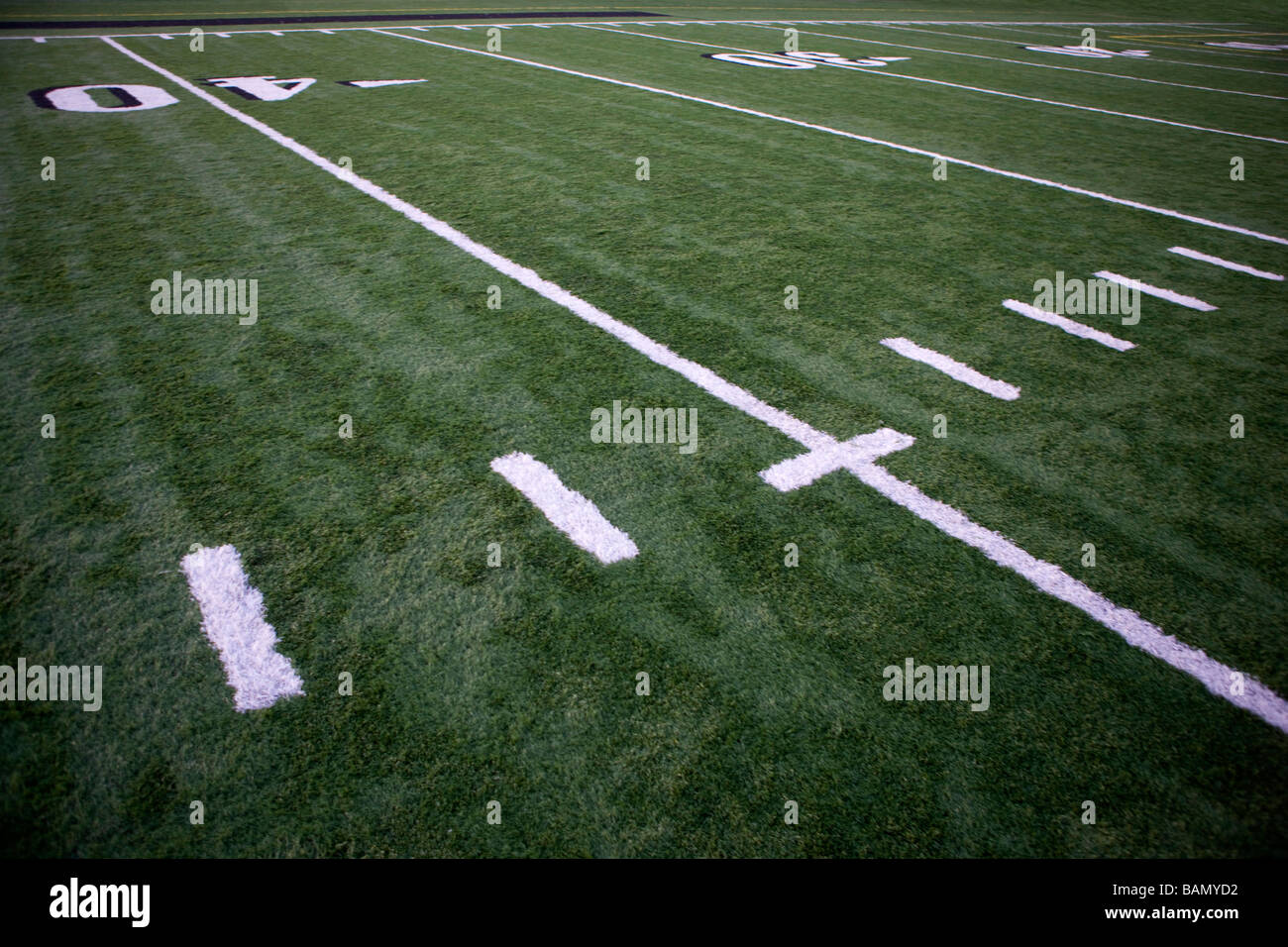 A slanted playing field - football concepts Stock Photo - Alamy
