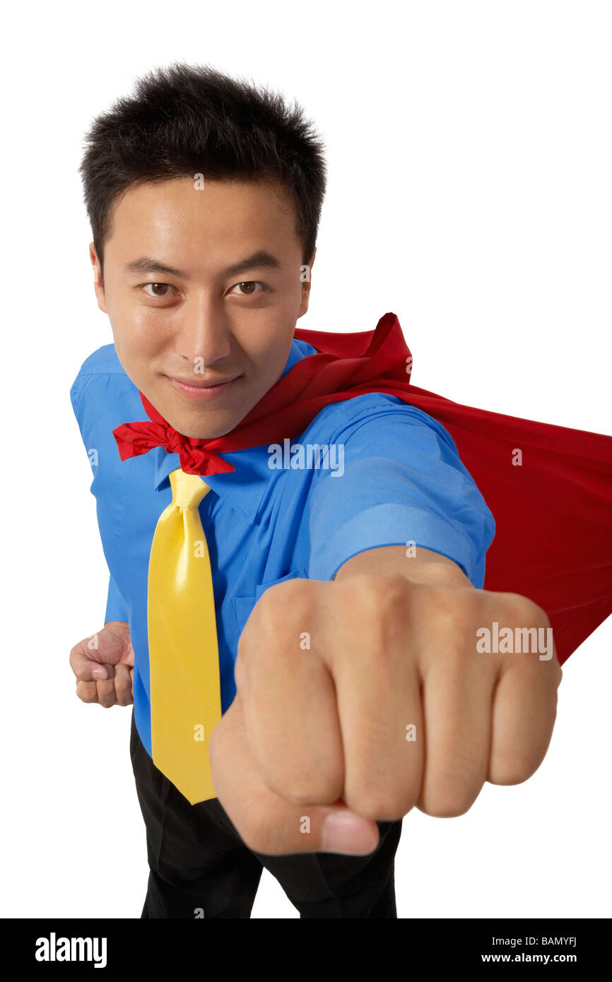 Super Corporate Man Stock Photo - Alamy